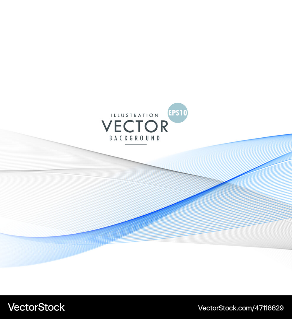 Abstract blue and gray wave background Royalty Free Vector