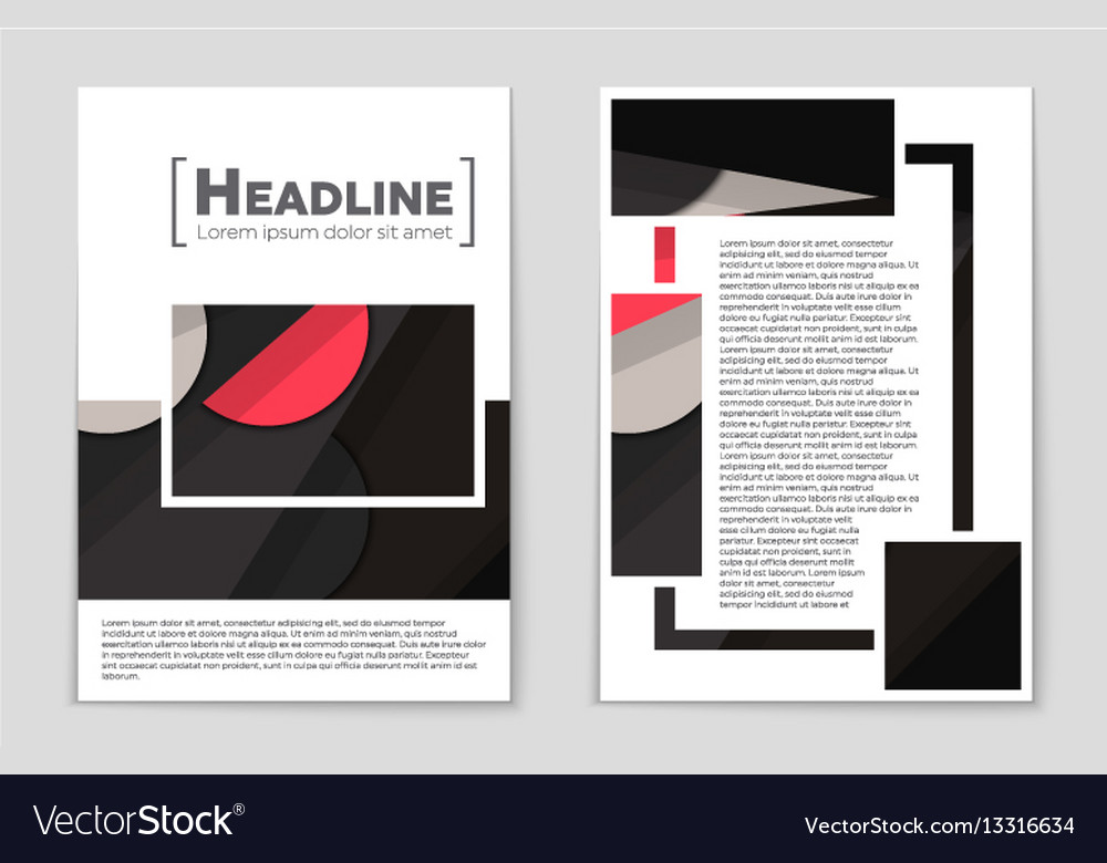 Abstract layout background set for art Royalty Free Vector