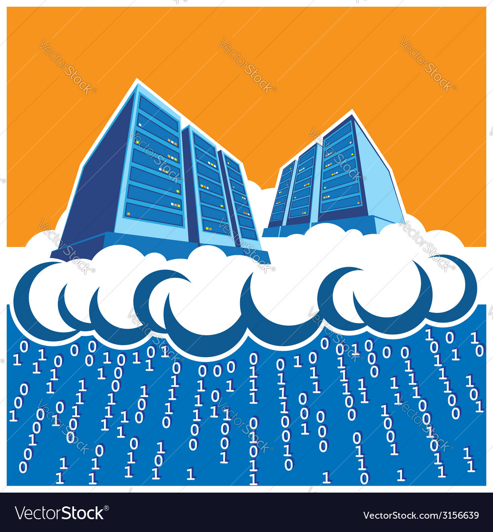 Cloud computing Royalty Free Vector Image - VectorStock