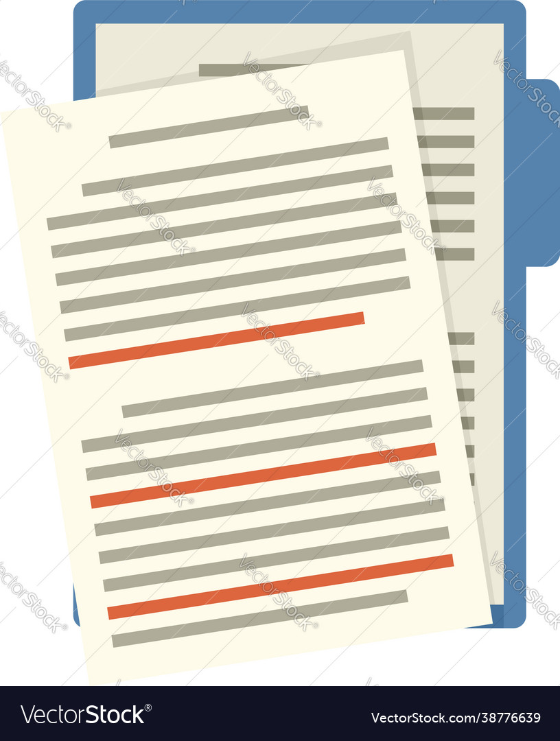 Content edit icon flat isolated Royalty Free Vector Image