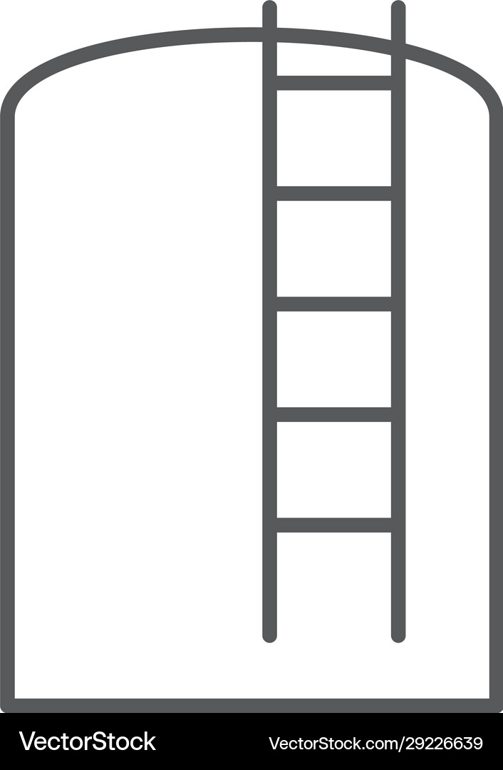 Storage tank icon concept isolated on white Vector Image