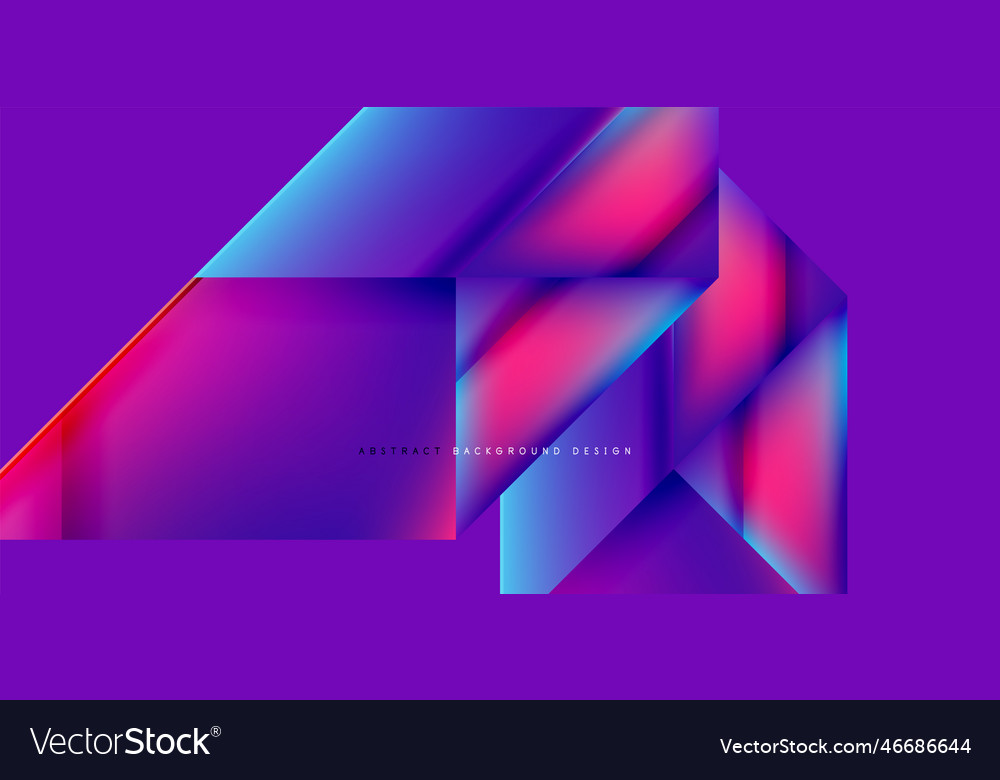 Dynamic triangle design with fluid gradient colors