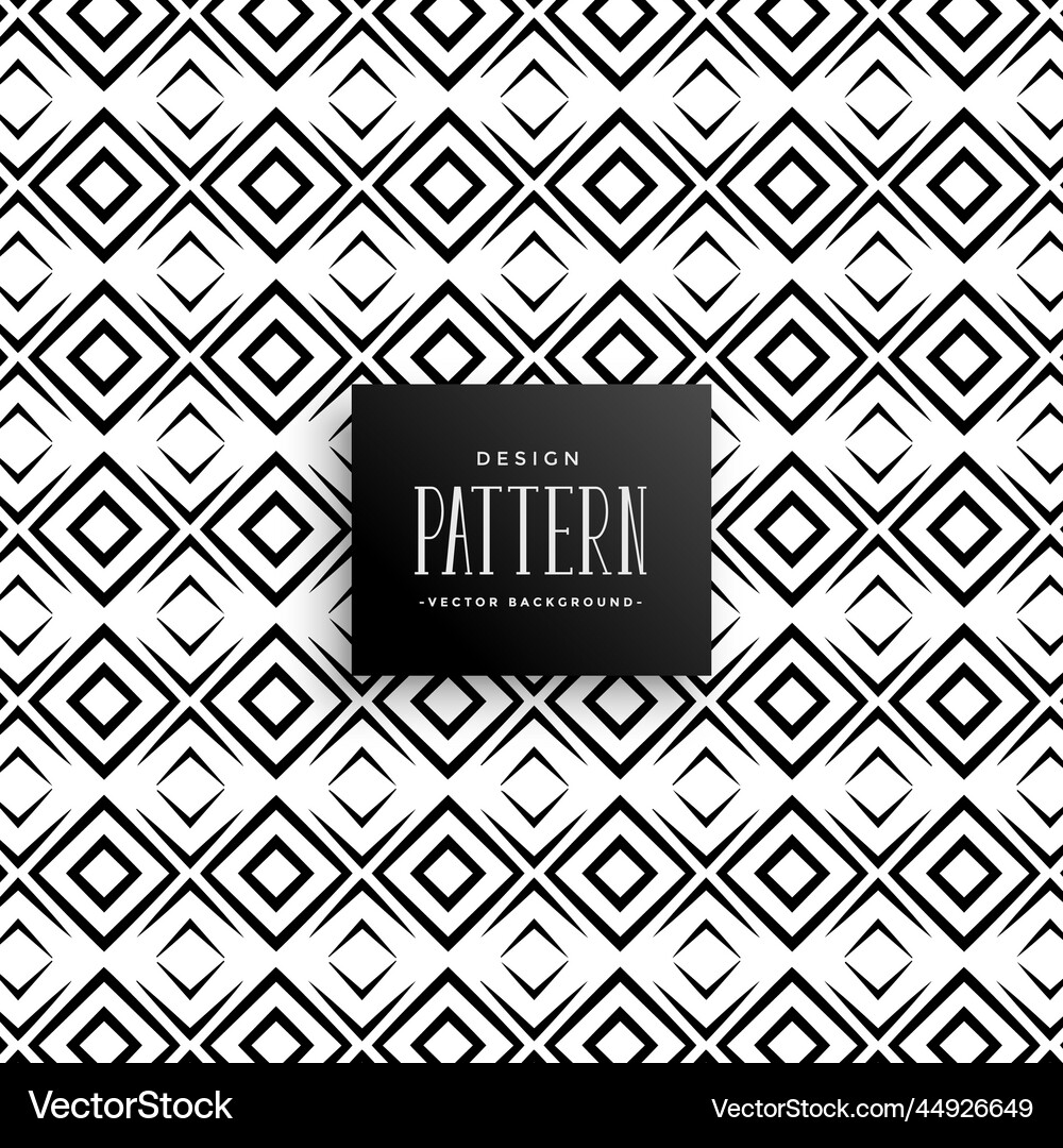 Creative rhombus pattern decoration background Vector Image