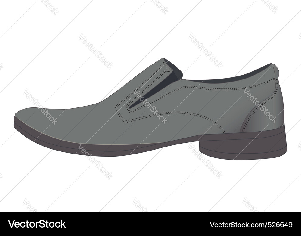 Mans shoes Royalty Free Vector Image - VectorStock