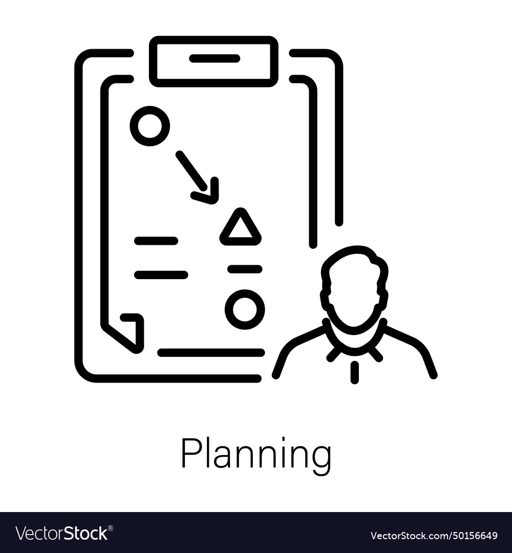 Planning Royalty Free Vector Image - VectorStock