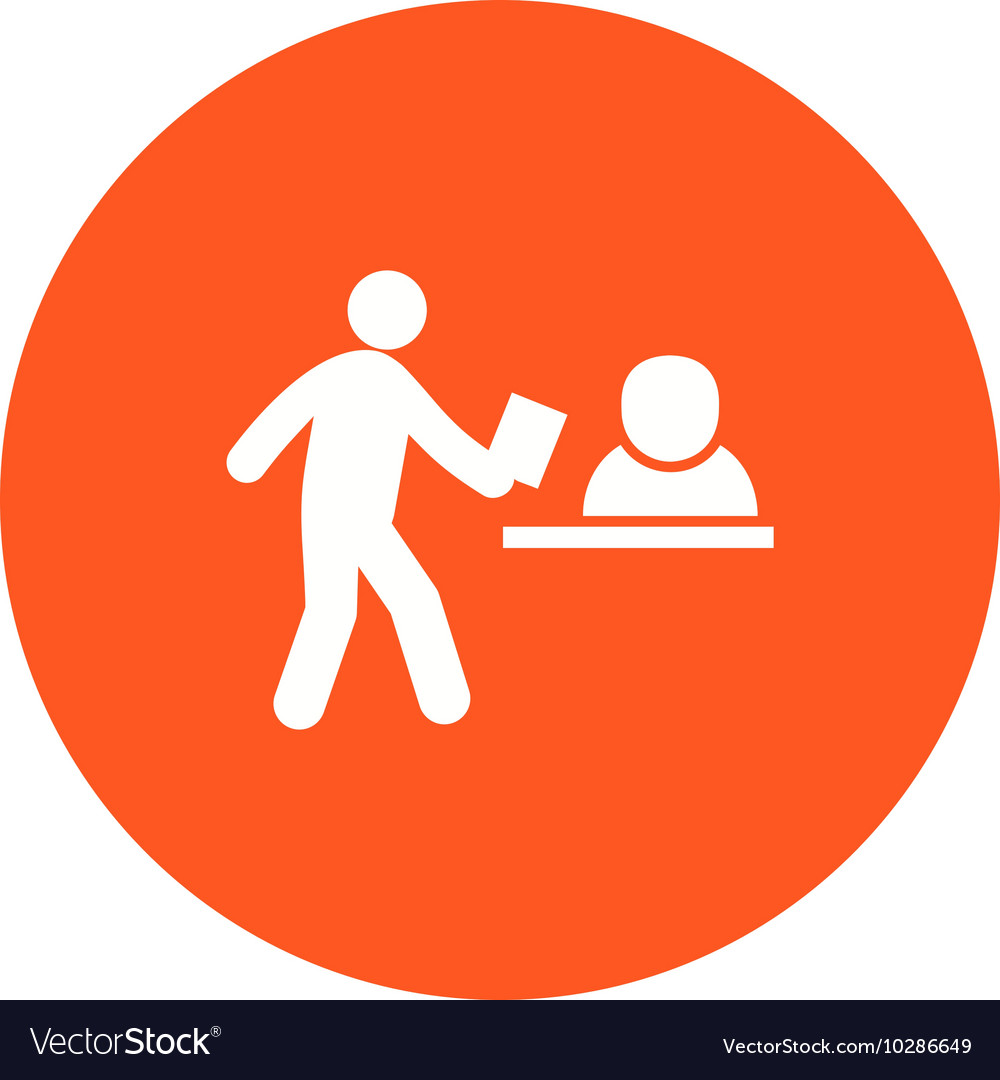 Submitting documents Royalty Free Vector Image