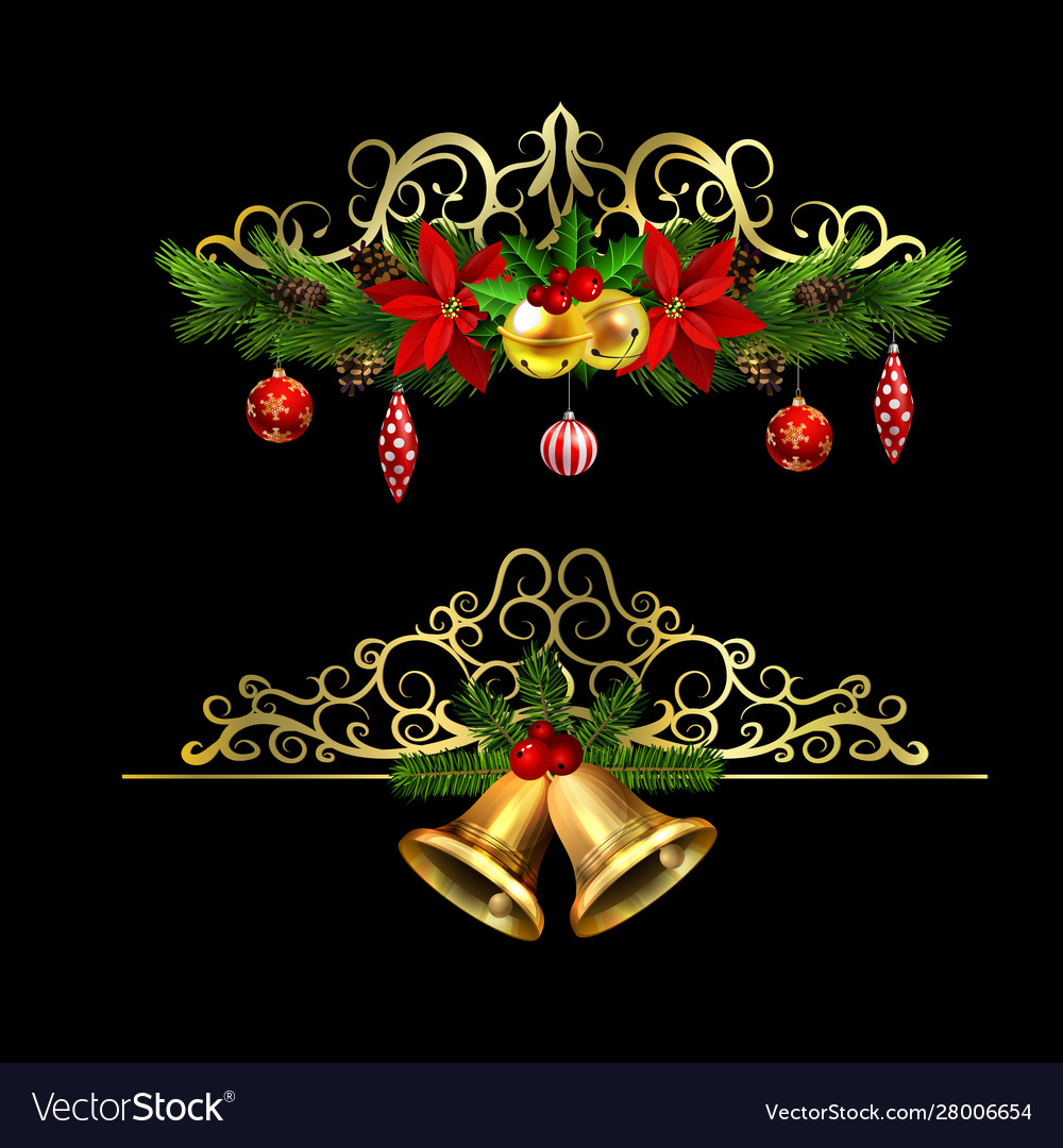 Christmas elements for your designs Royalty Free Vector