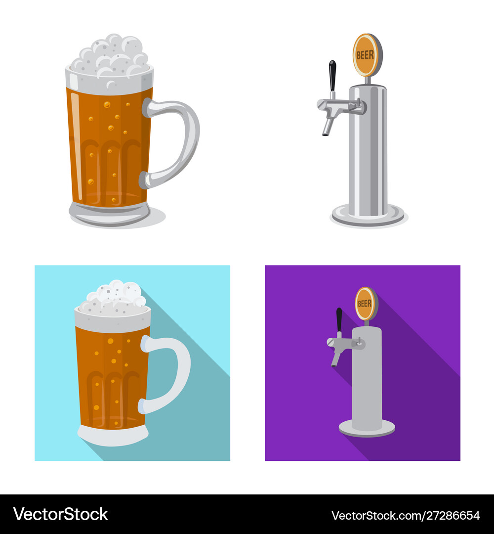 Isolated object pub and bar logo set pub Vector Image