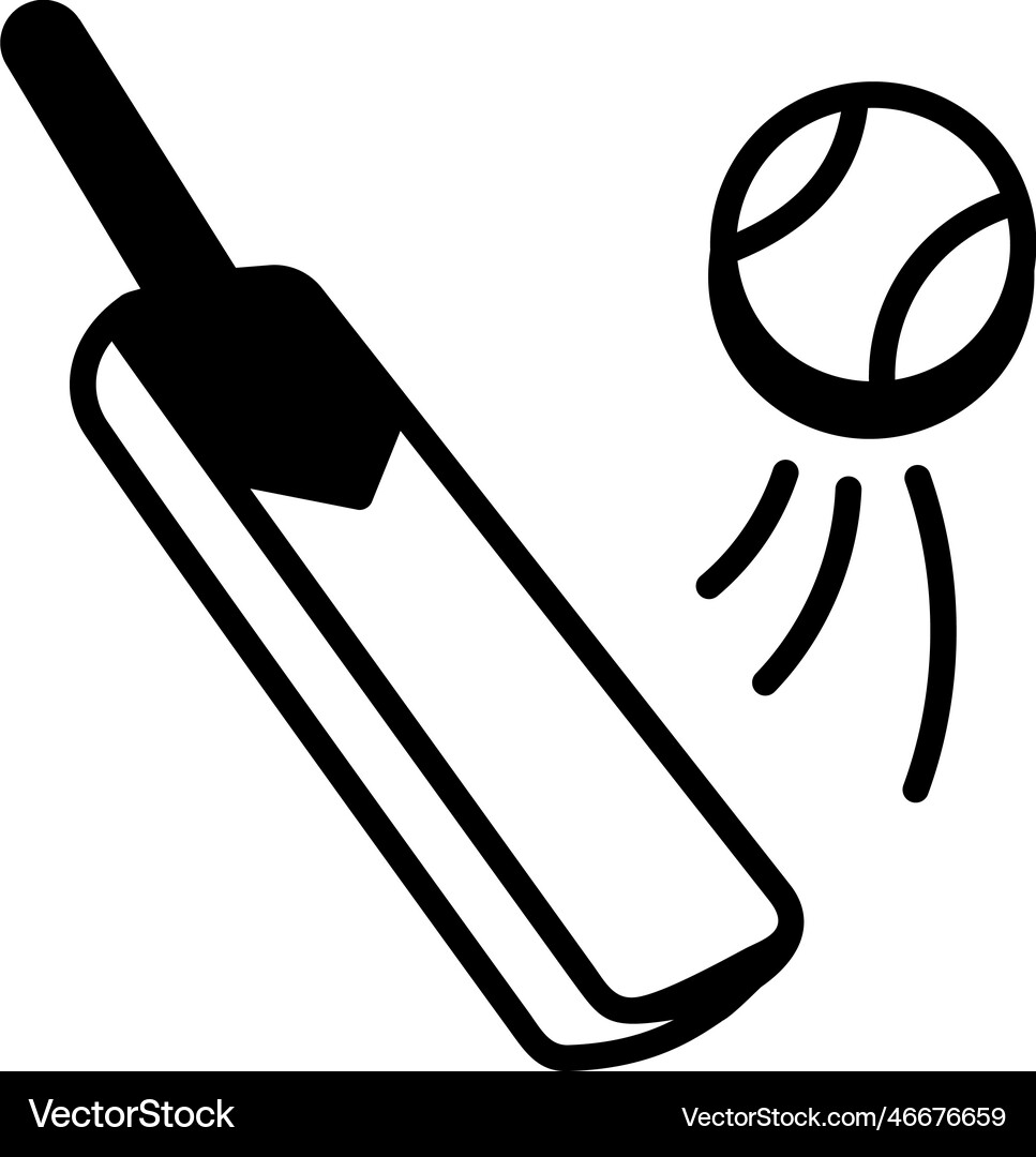 Cricket sport Royalty Free Vector Image - VectorStock