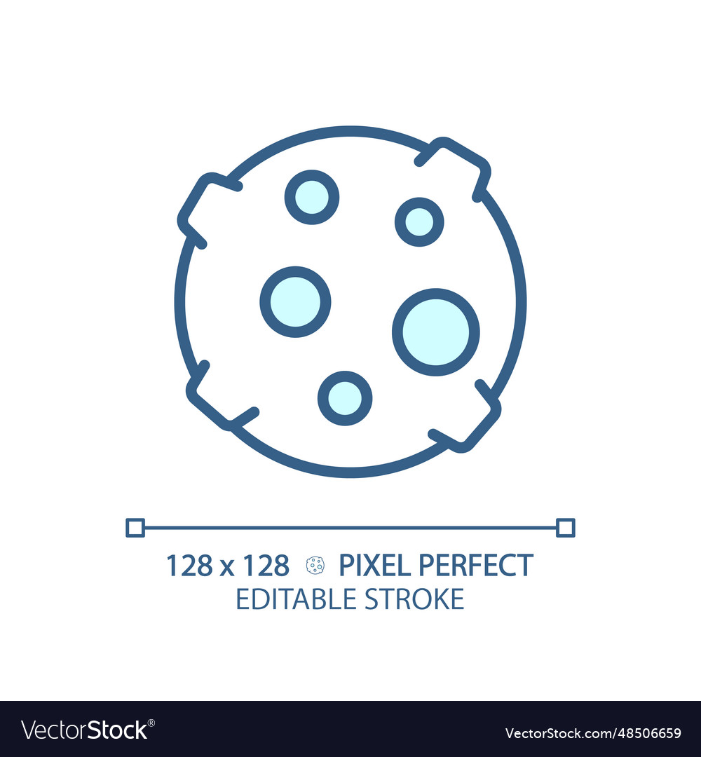 Moon pixel perfect light blue icon Royalty Free Vector Image Moon pixel perfect light blue icon Royalty Free Vector Image