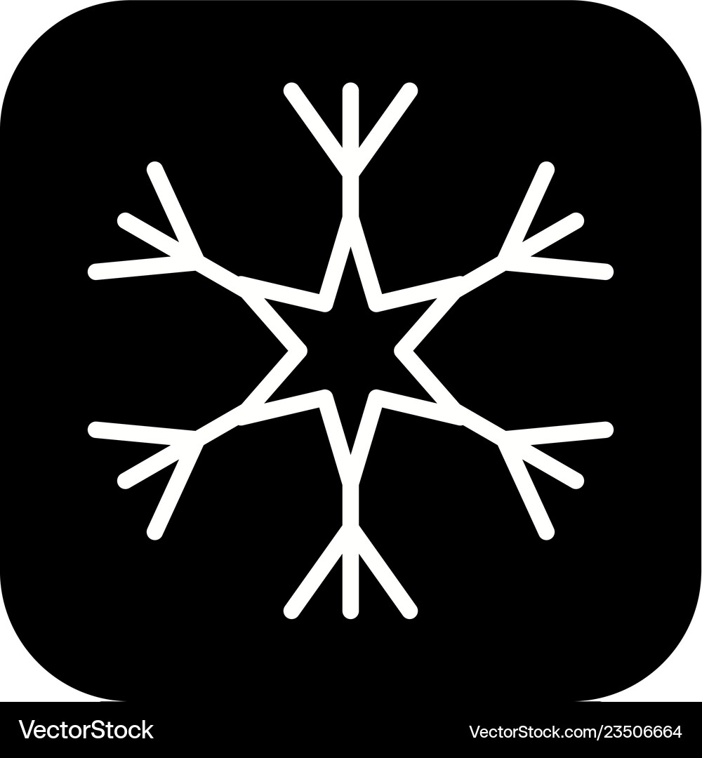 Snow flake icon Royalty Free Vector Image - VectorStock