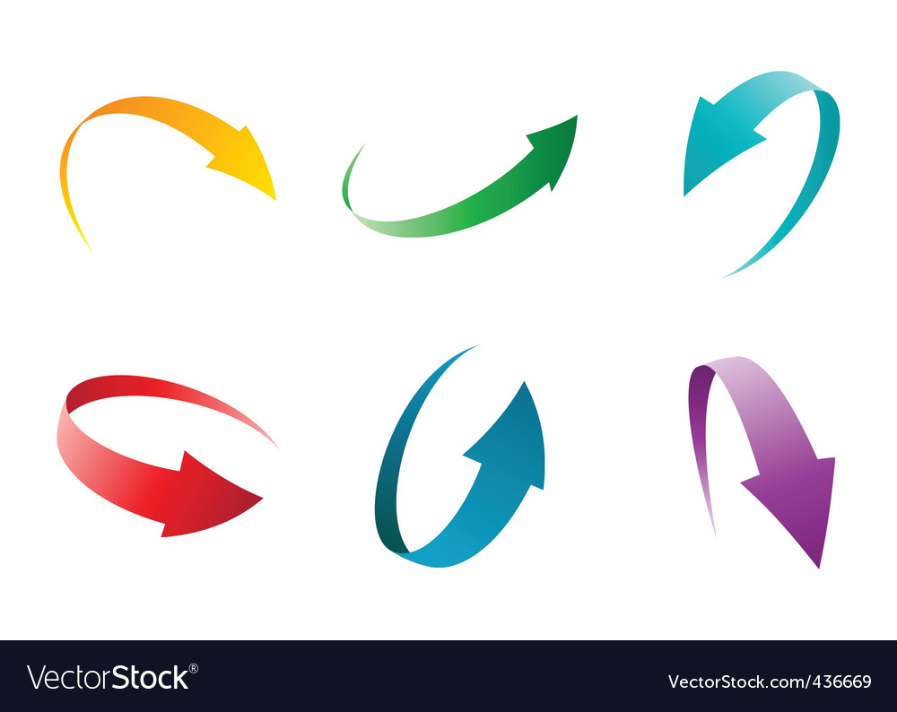 Arrow elements Royalty Free Vector Image - VectorStock