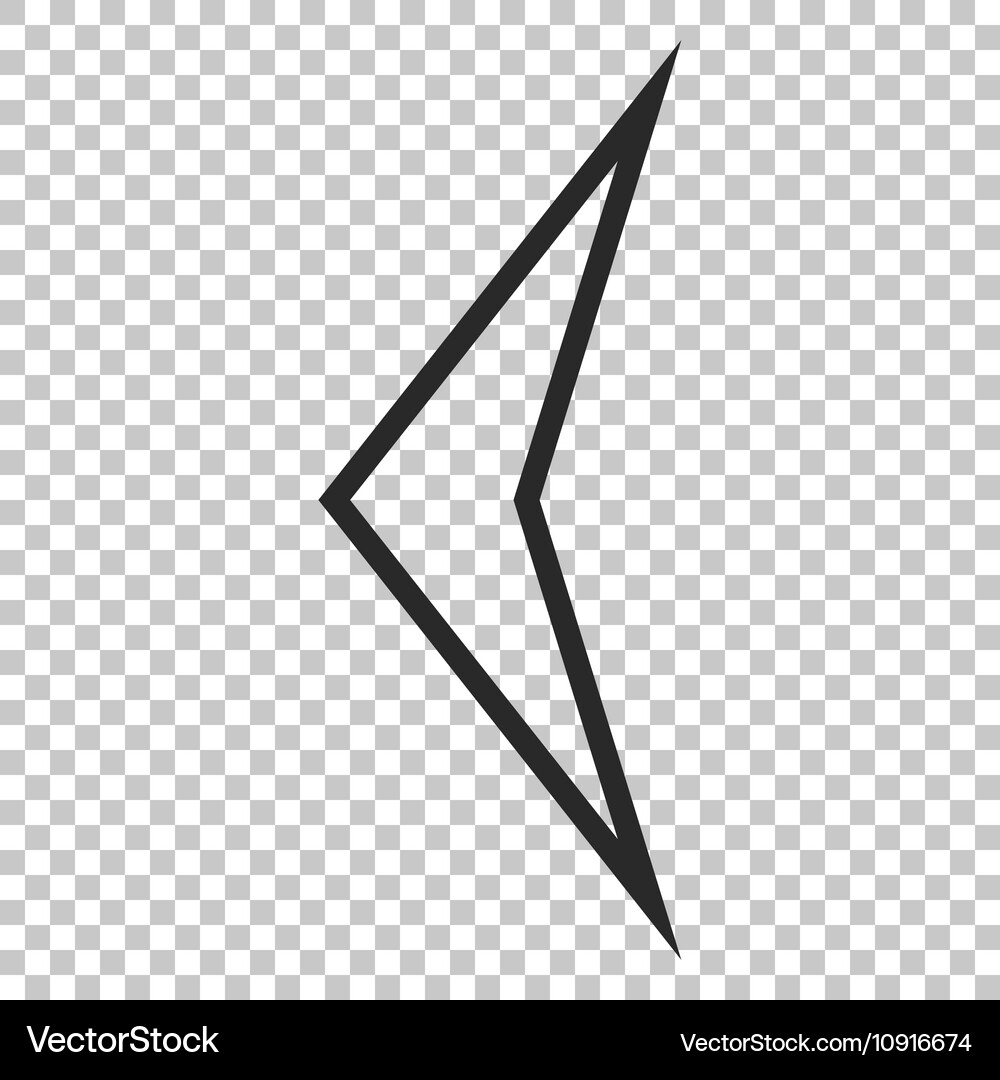 Arrowhead left icon Royalty Free Vector Image - VectorStock