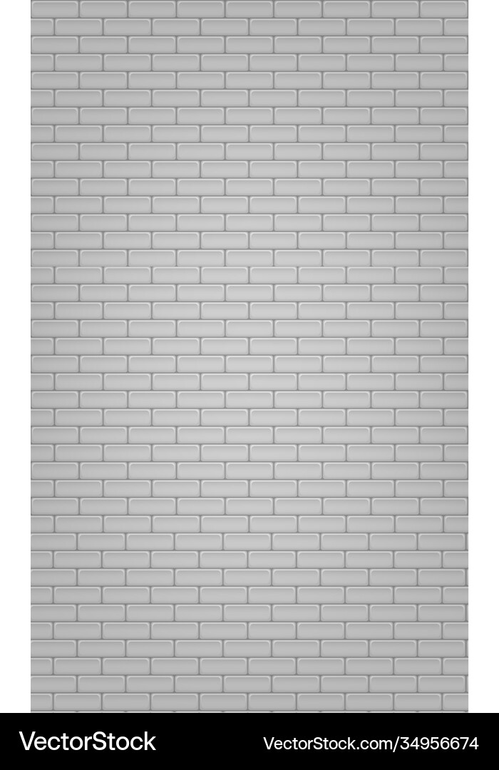 Realistic white and gray brick wall Royalty Free Vector