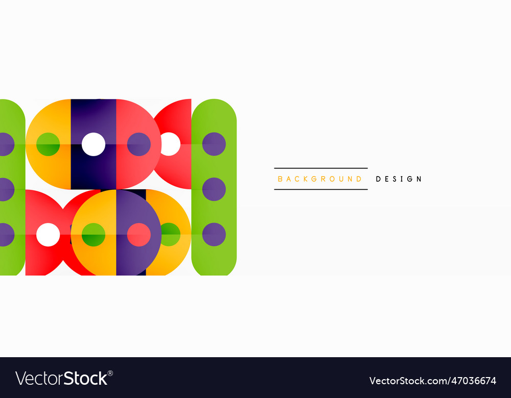 Simple circles and round elements pattern Vector Image