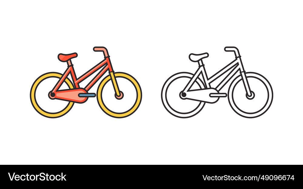 Vintage bicycle ride Royalty Free Vector Image
