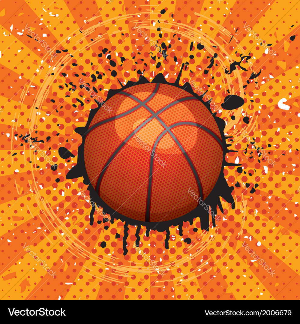 Basket ball Royalty Free Vector Image - VectorStock
