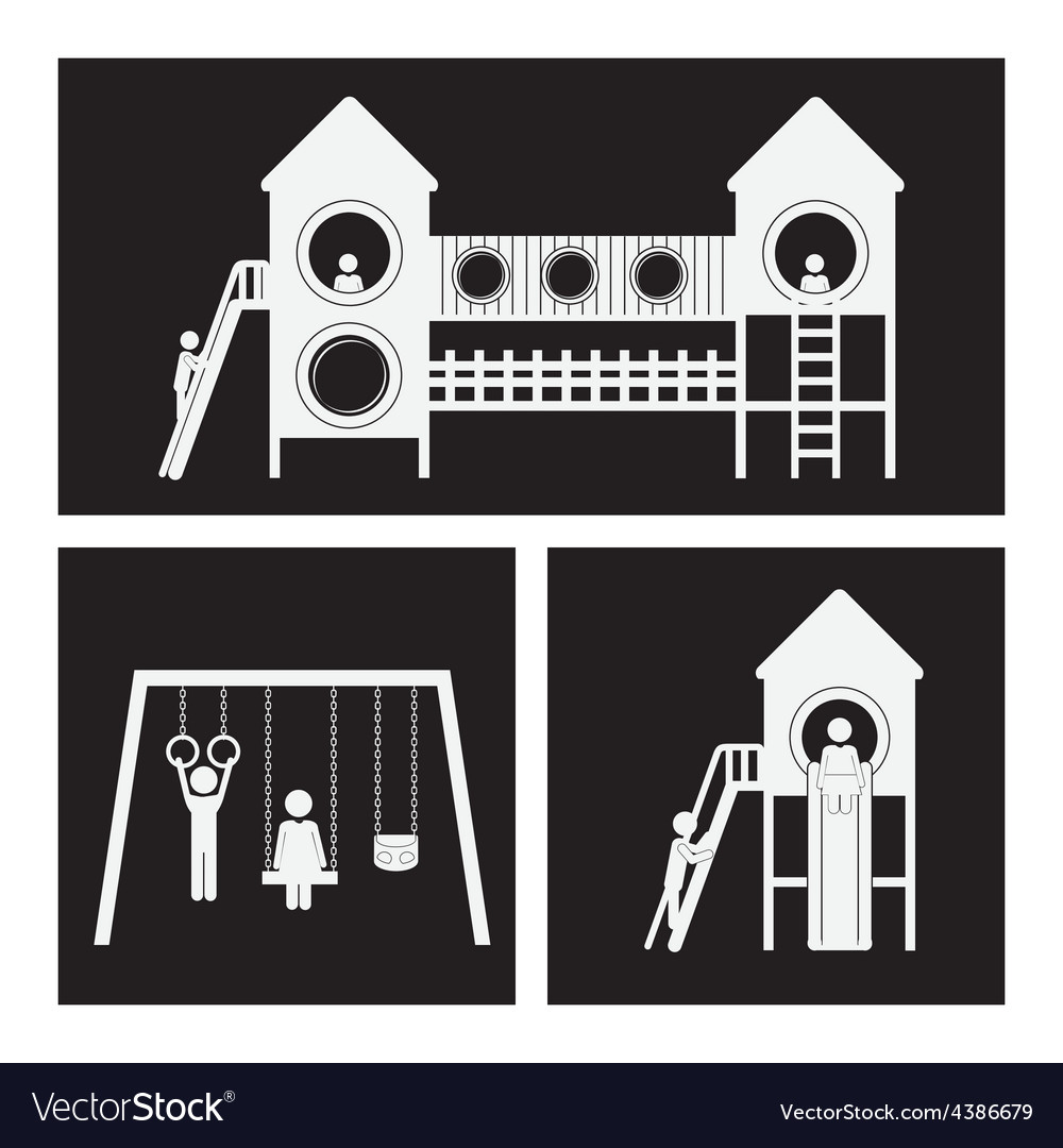 Playground design Royalty Free Vector Image - VectorStock