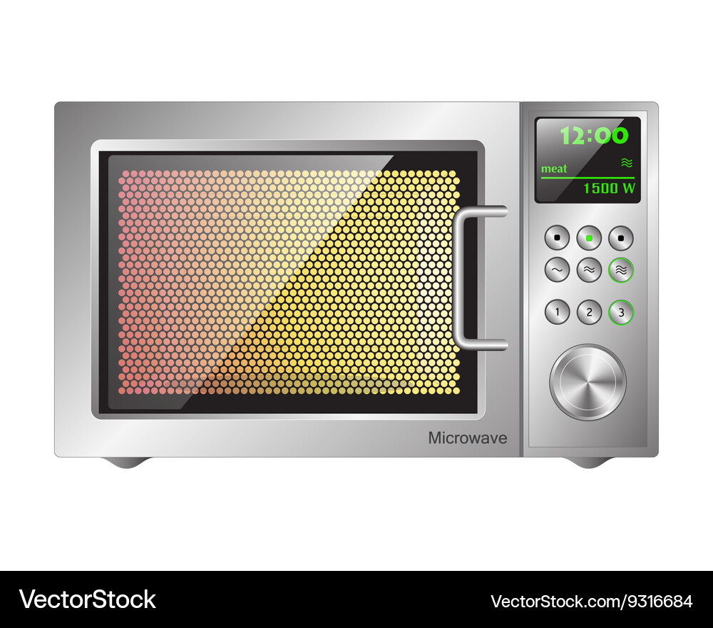Board microwave oven Royalty Free Vector Image