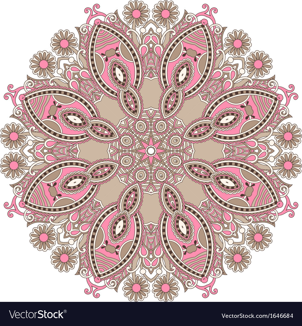 Geometric doily pattern Royalty Free Vector Image