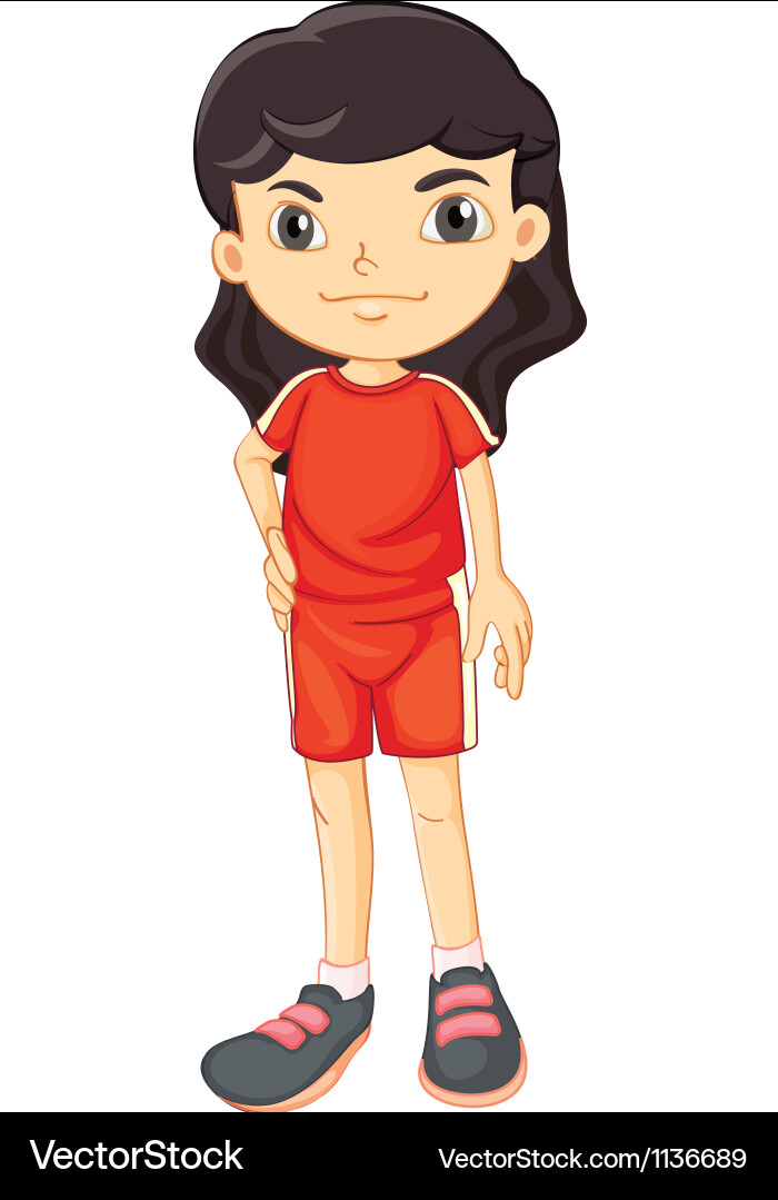 A girl Royalty Free Vector Image - VectorStock