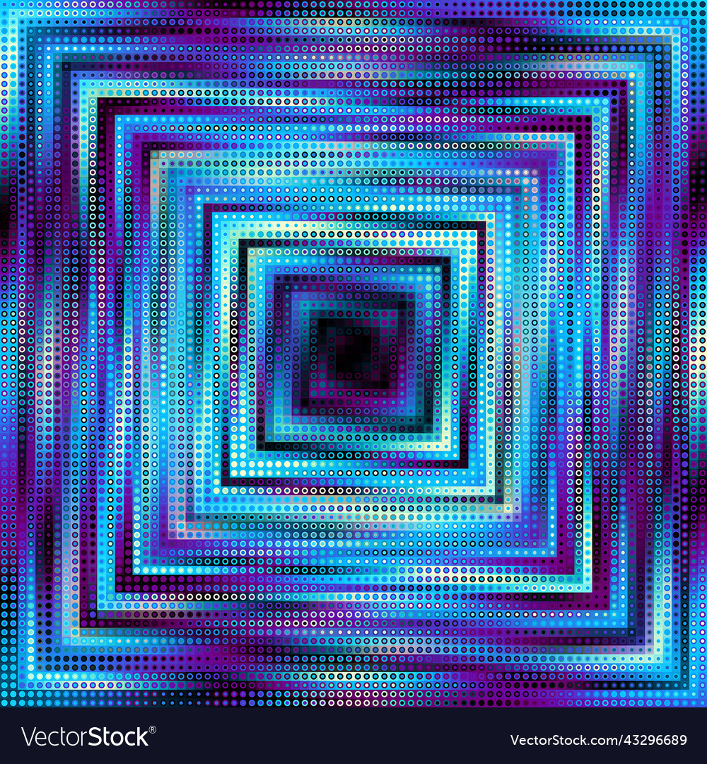 Geometric abstract pattern moire overlay style Vector Image