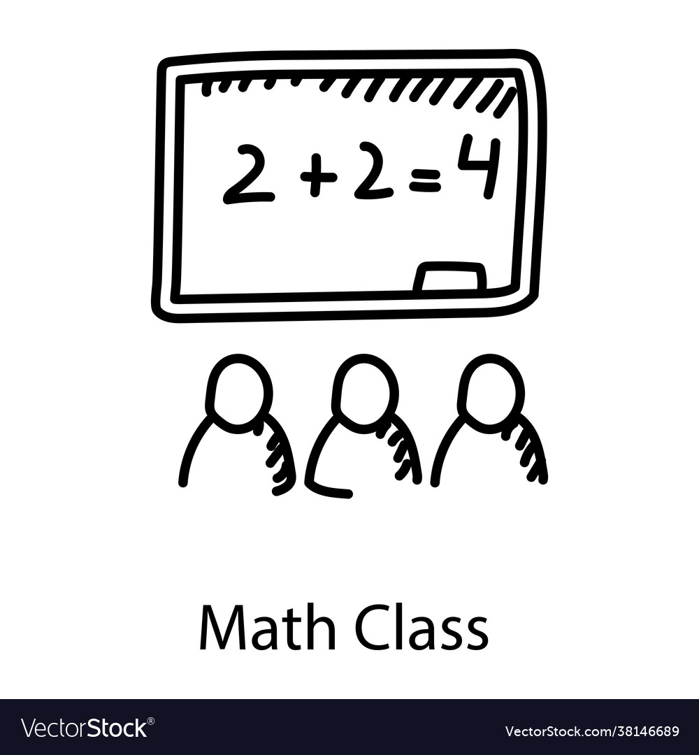 Math class Royalty Free Vector Image - VectorStock
