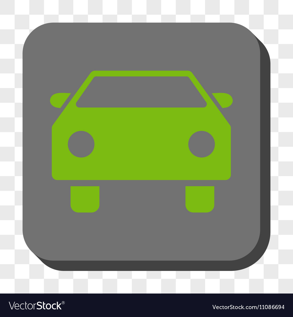 Car rounded square button Royalty Free Vector Image