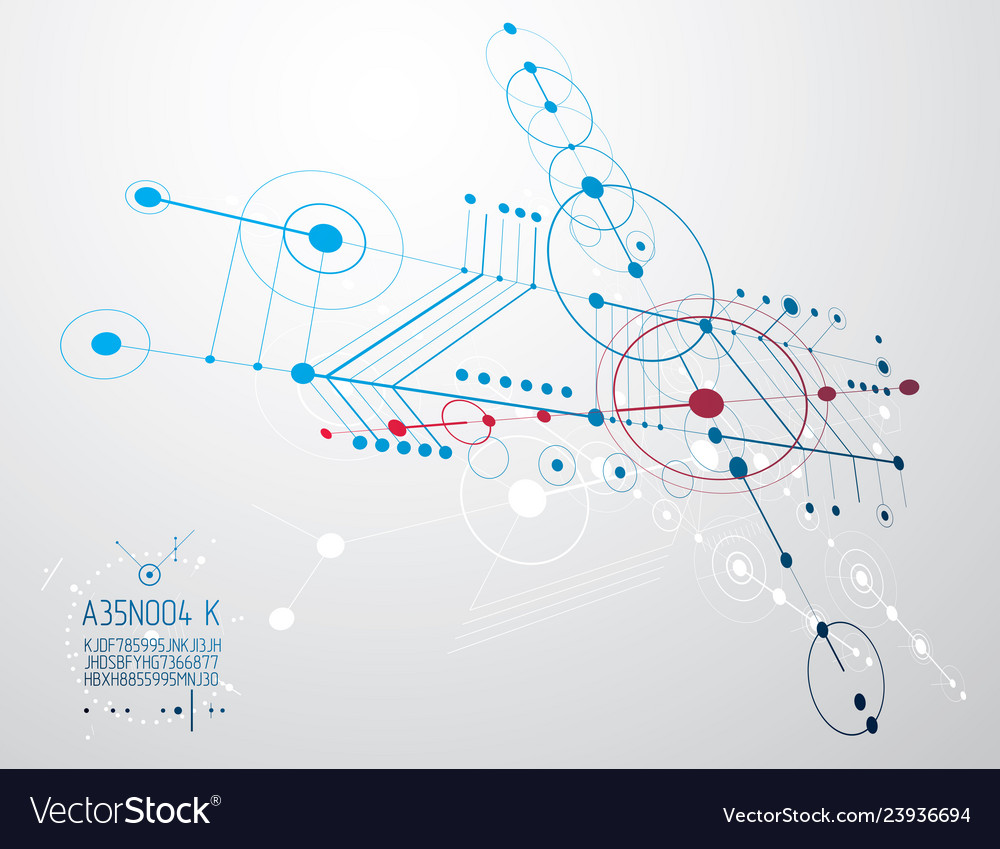 Engineering technological wallpaper made Vector Image