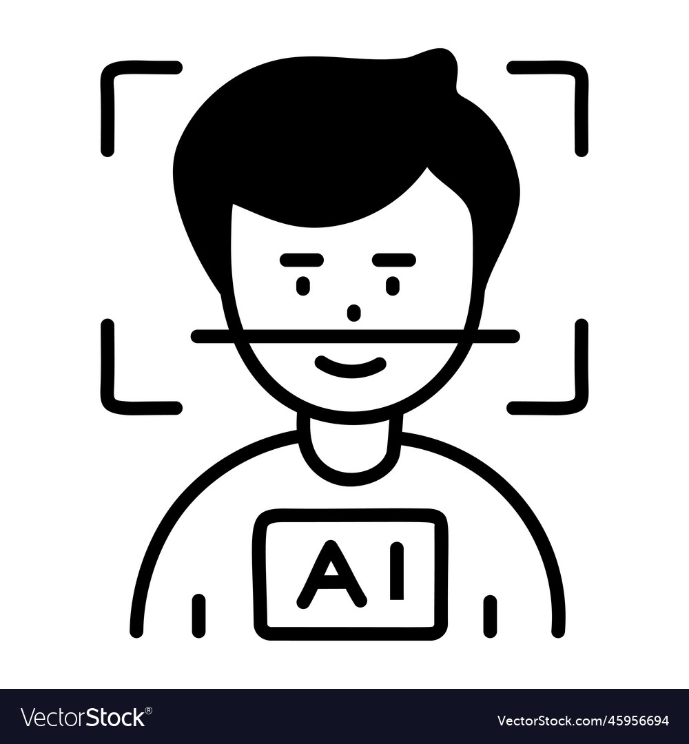 Face recognition Royalty Free Vector Image - VectorStock