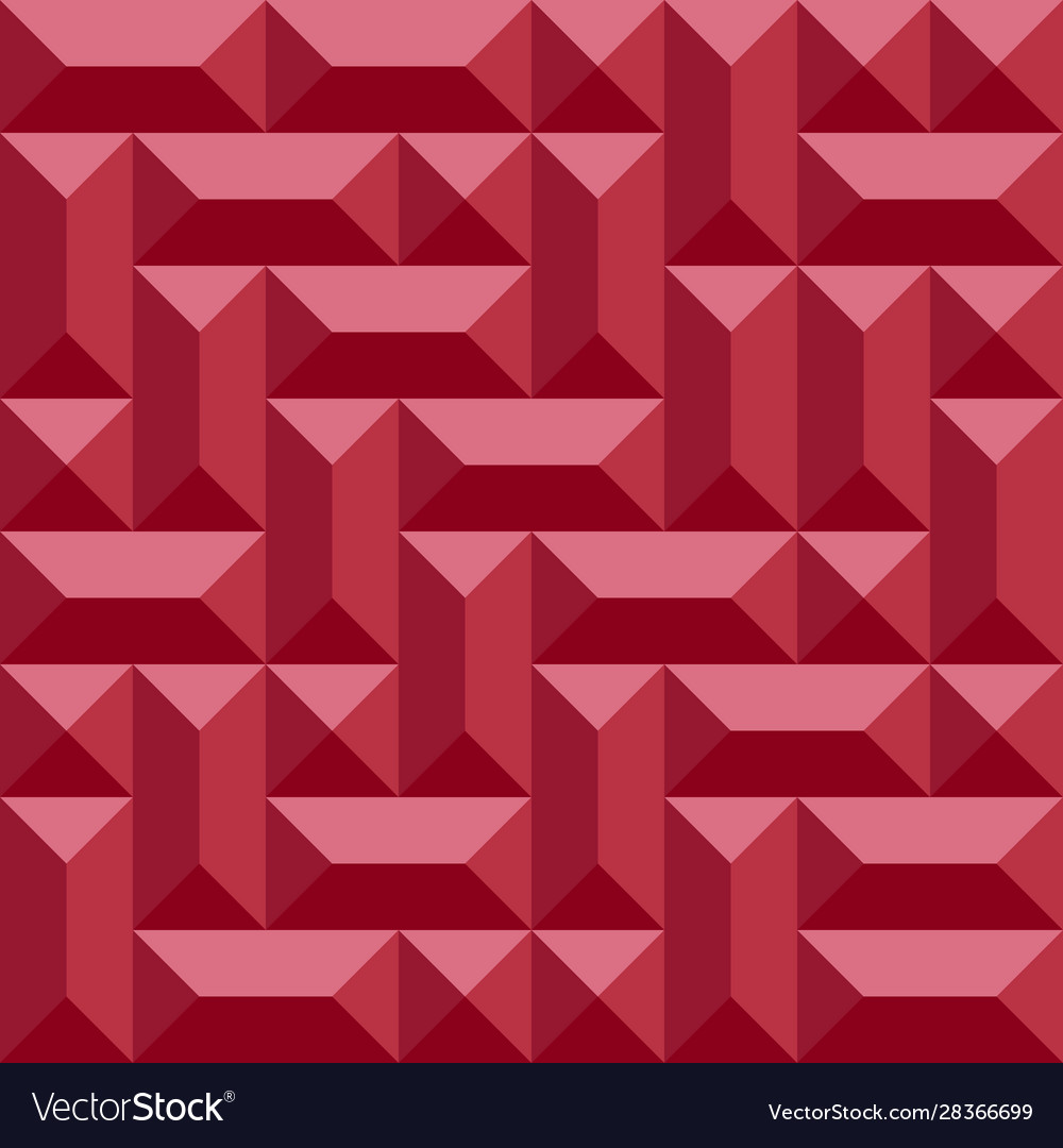Geometric 3d seamless pattern for industrial Vector Image