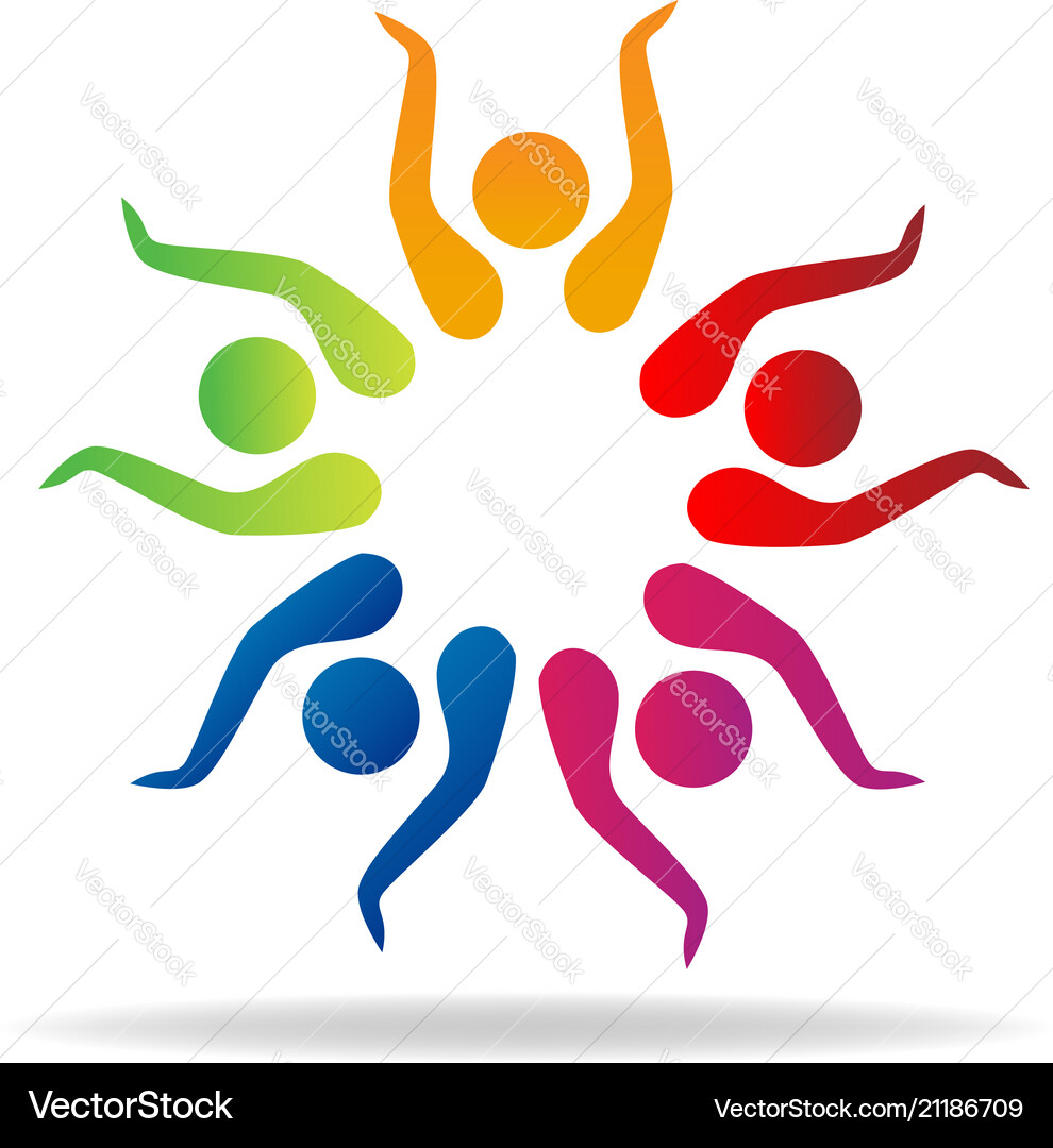 People group together Royalty Free Vector Image