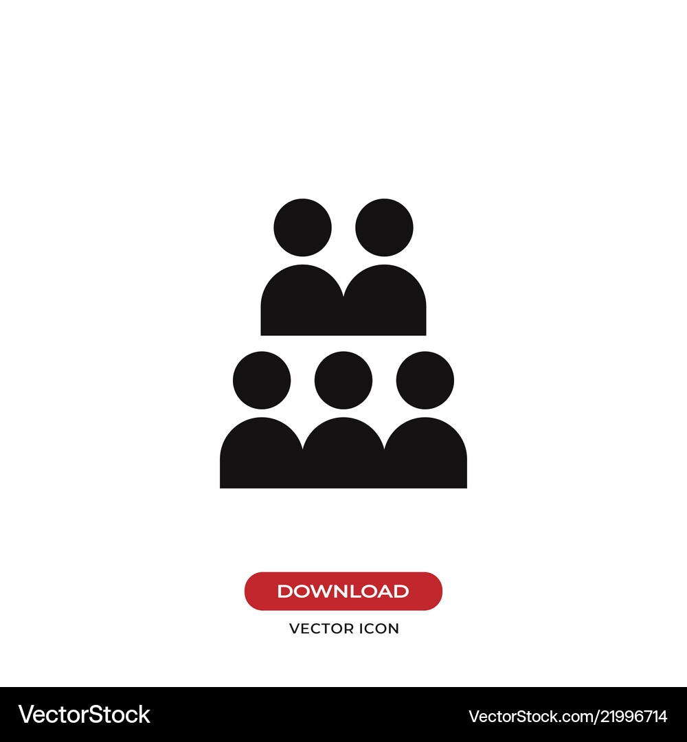 Group icon isolated on white background modern Vector Image