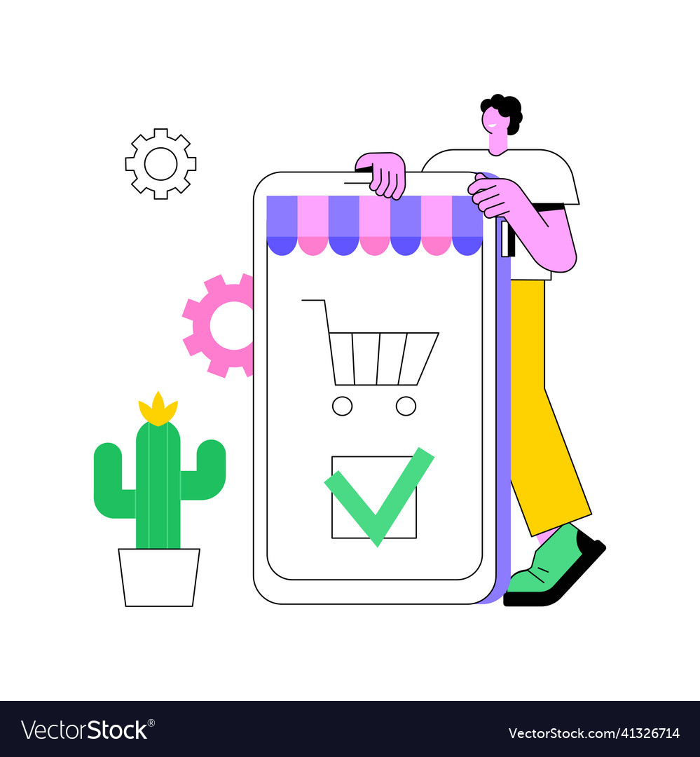 Order Placed Abstract Concept Royalty Free Vector Image
