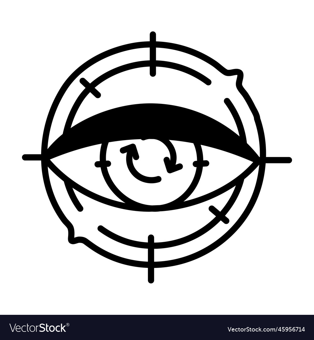 Vision recognition Royalty Free Vector Image - VectorStock