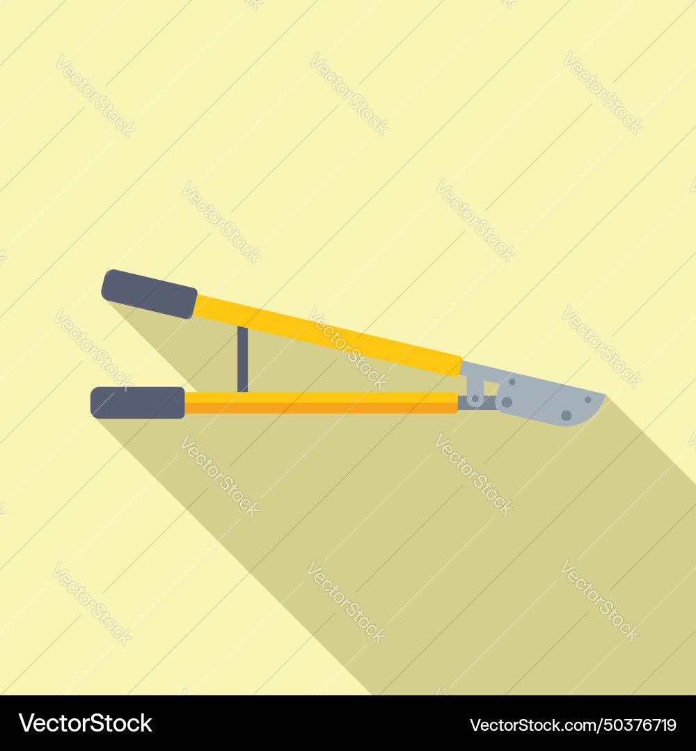 Pruning device icon flat garden work trim Vector Image