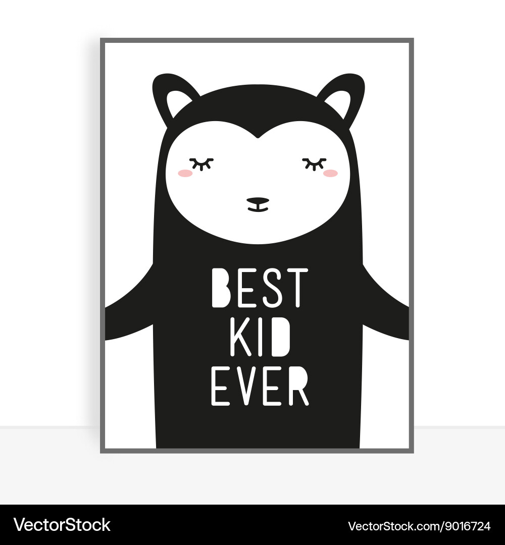 Cute poster for baby Royalty Free Vector Image