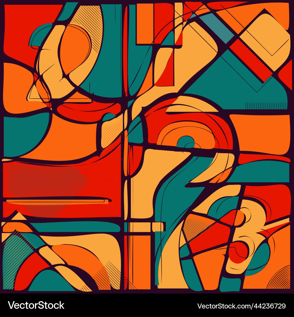 Abstract geometric 2023 colorful background Vector Image