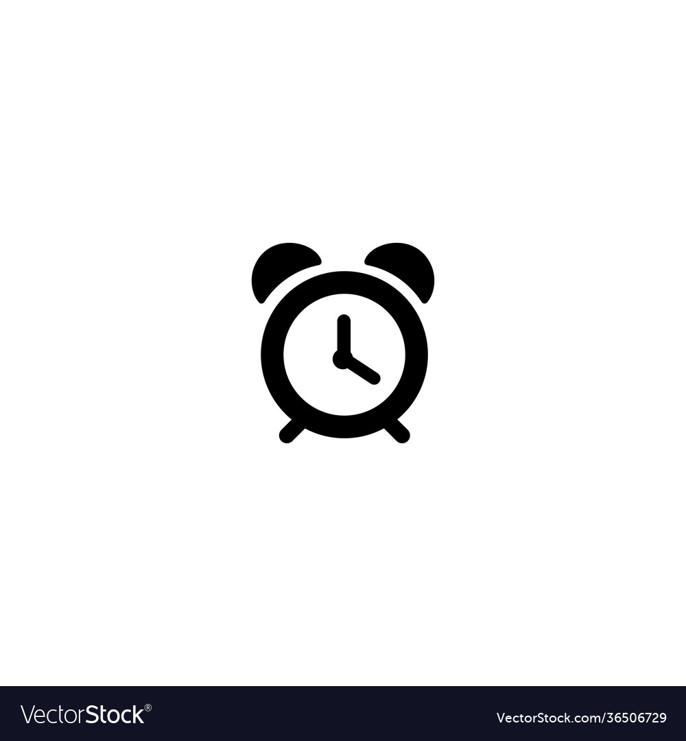 Alrm A Clock Symbol Royalty Free Vector Image Vectorstock