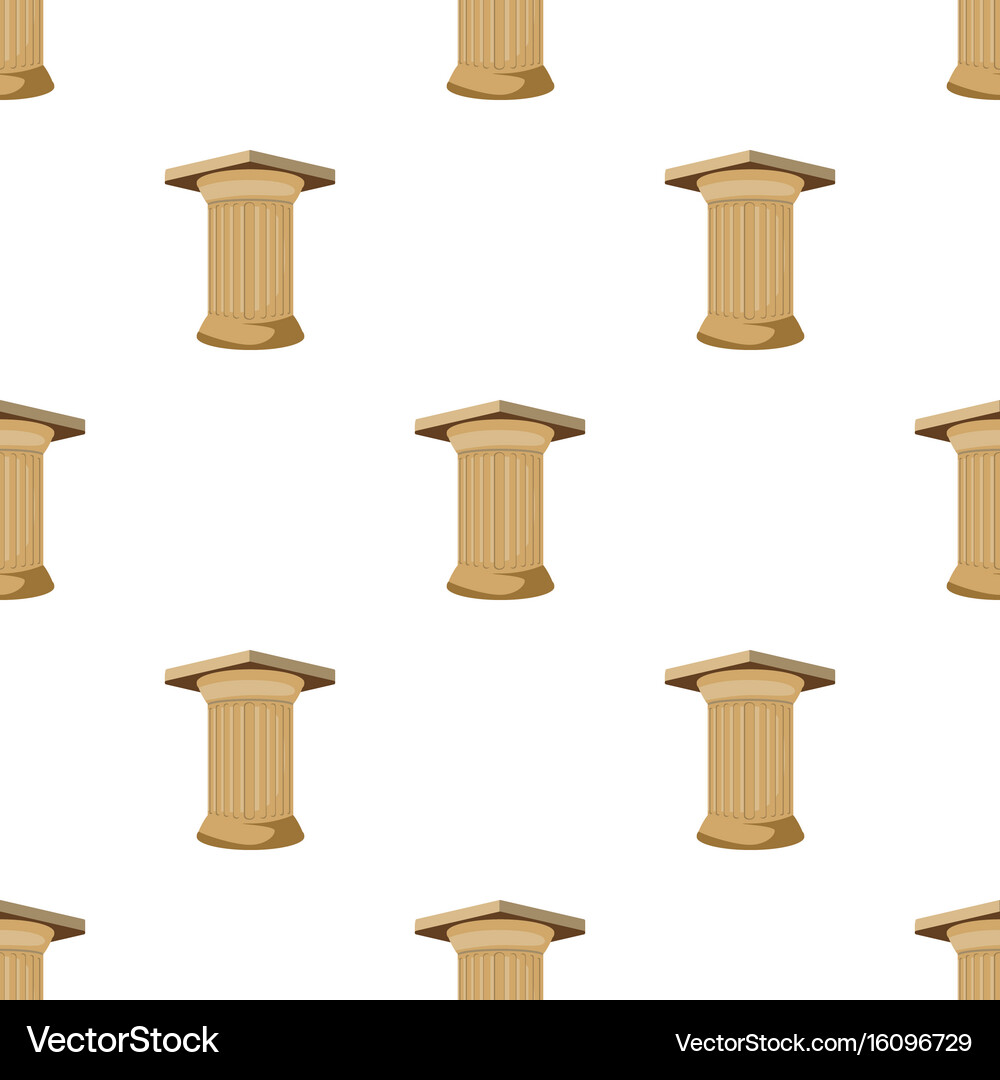 Antique column icon in cartoon style isolated Vector Image