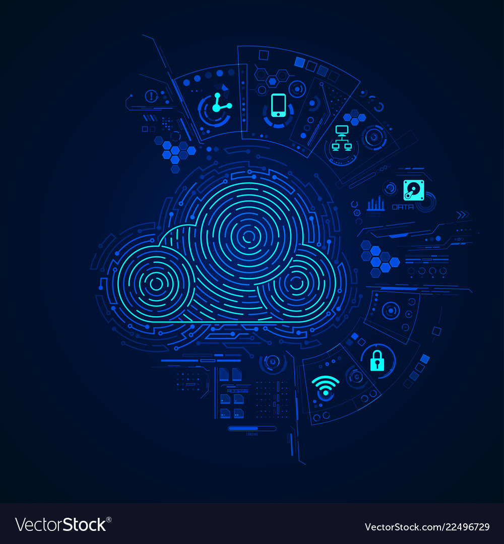 Cloud computing Royalty Free Vector Image - VectorStock