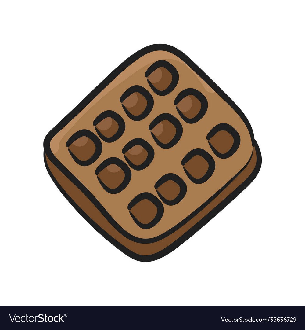 Waffle Royalty Free Vector Image - VectorStock