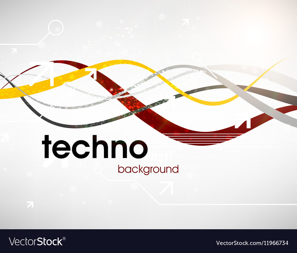 Techno background Royalty Free Vector Image - VectorStock
