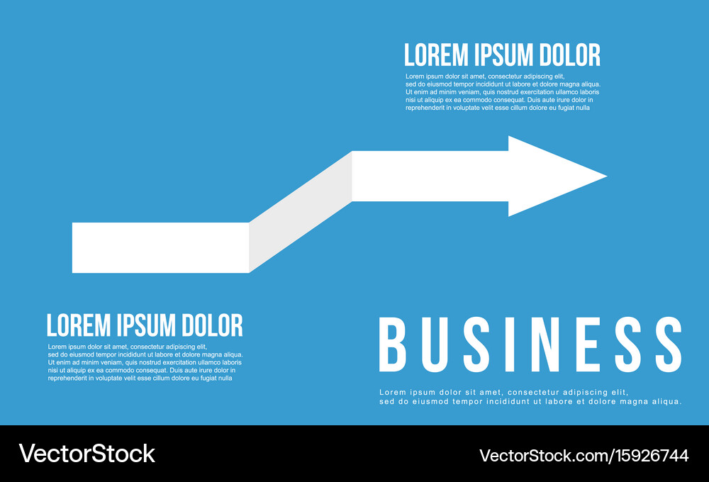Business infographic arrow design art Royalty Free Vector