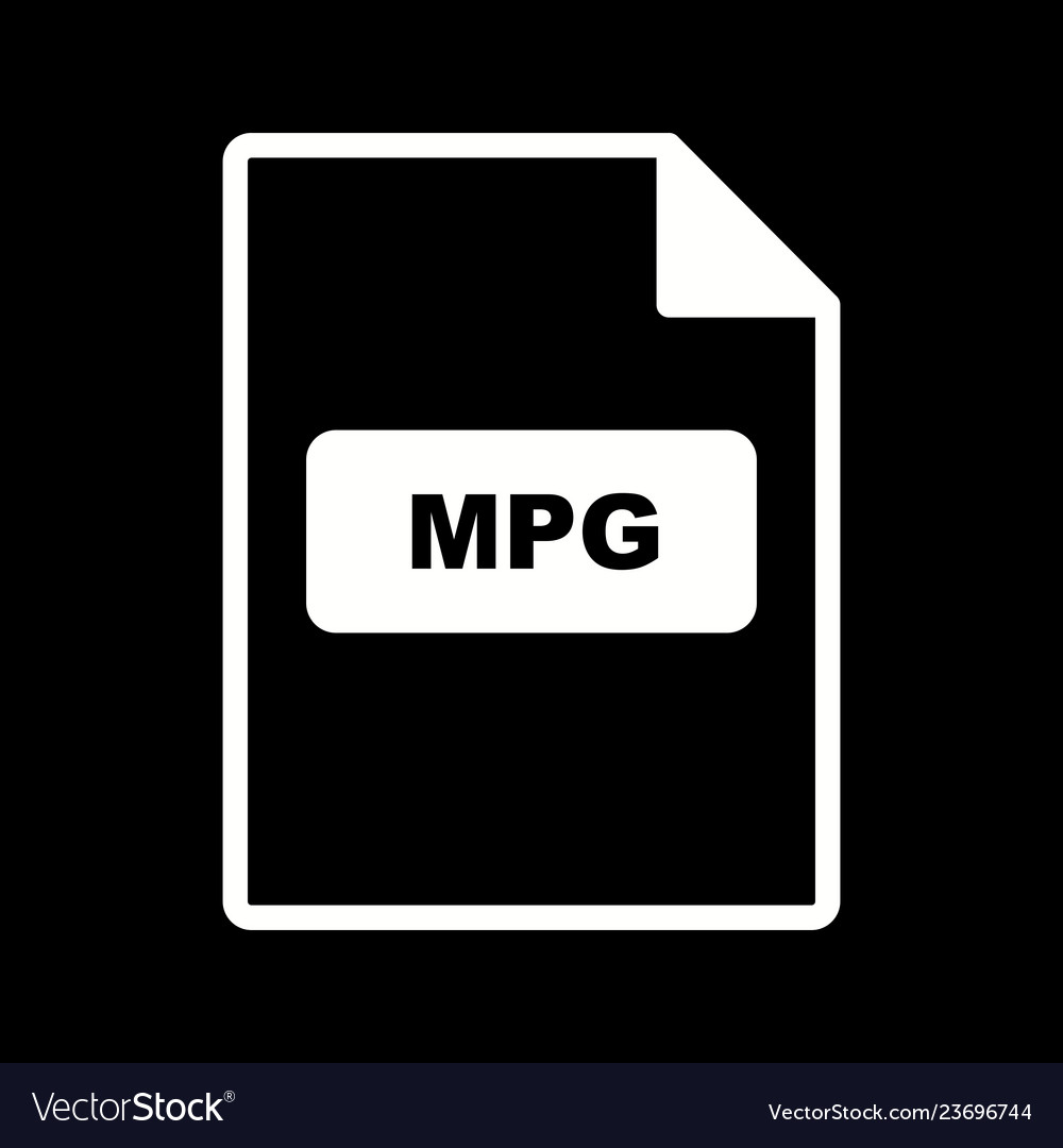 Mpg icon Royalty Free Vector Image - VectorStock