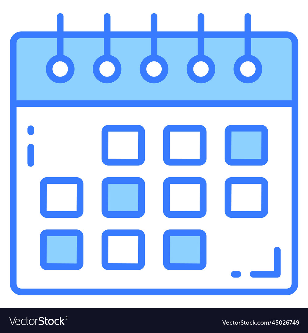 Calendar icon for graphic and web design Vector Image Calendar icon for graphic and web design Vector Image