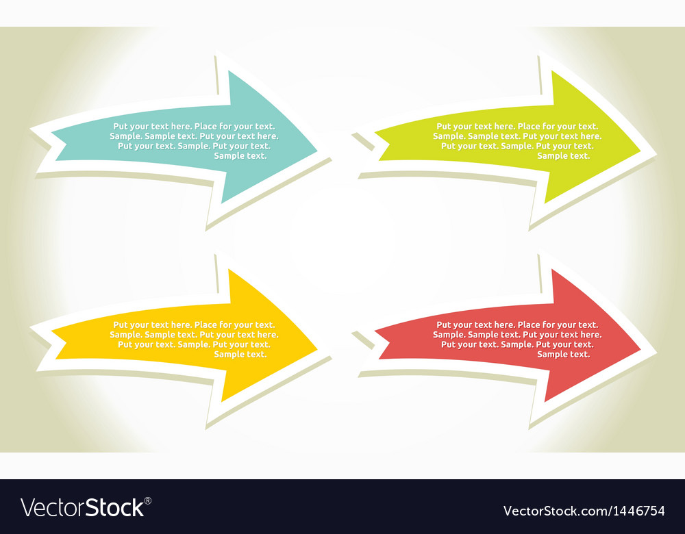 Progress arrows Royalty Free Vector Image - VectorStock