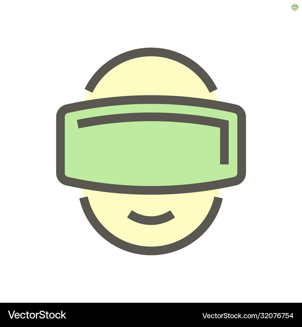 Visual reality glass vr technology icon design Vector Image