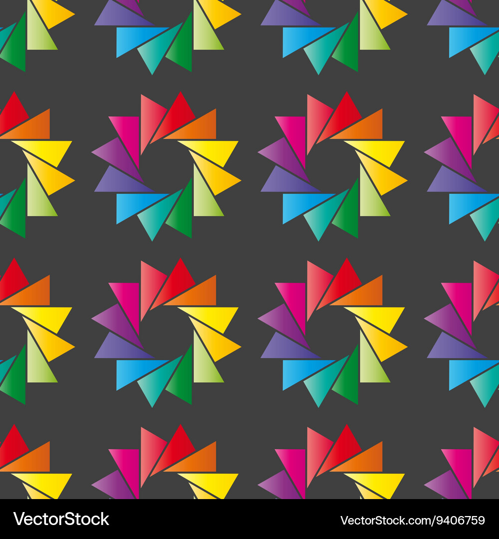 Colorful ornament pattern tile Royalty Free Vector Image