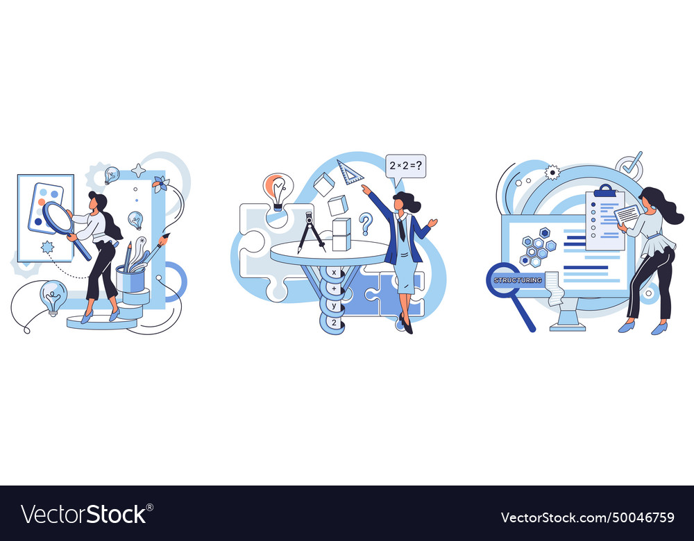 Process optimization strategic development Vector Image